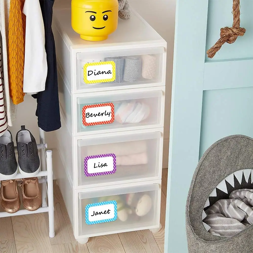 Writable Name Label Sticker For Kids Strong Adhesive Plain Name Tag ...