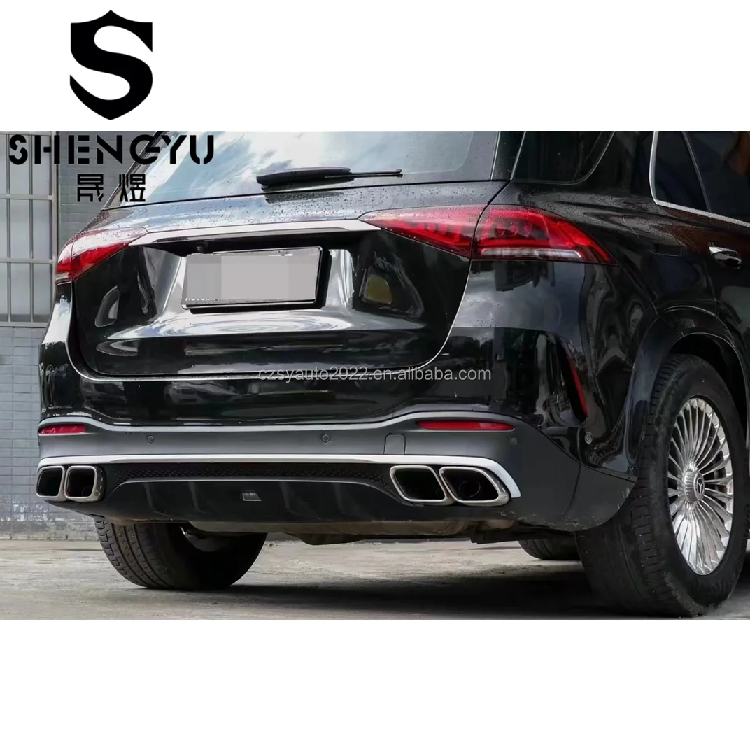 Body Kit Include Front Bumper Assembly Rear Lip Exhaust For Mercedes Benz Gle W167 2020 Change ...