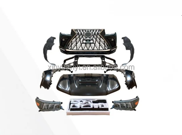 Lexus Design Style Body Kit Upgrade Front Bumper With Headlamp Set For ...