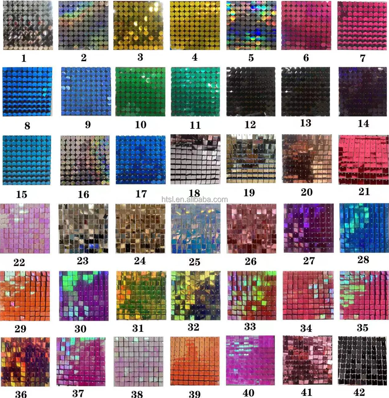 Shimmer Bling Bling 3D Wall Sequin Board Panel for Wedding