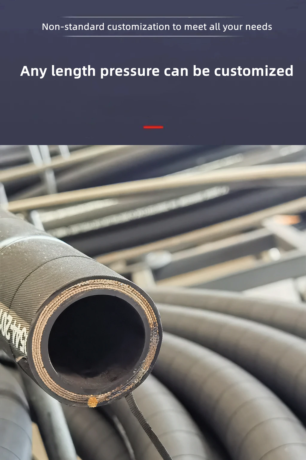 High Pressure Hydraulic Oil Hose Pipe Manufacture Customized Fuel Hose ...