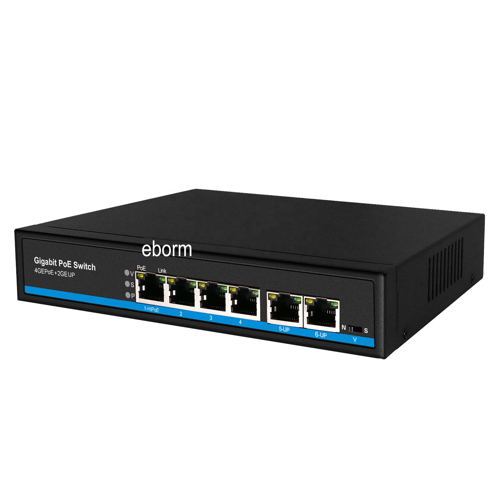 Full Gigabit 4 Port Poe Switch Support IEEE802.3af/at IP Cameras and Wireless AP 10/100/1000Mbps ...