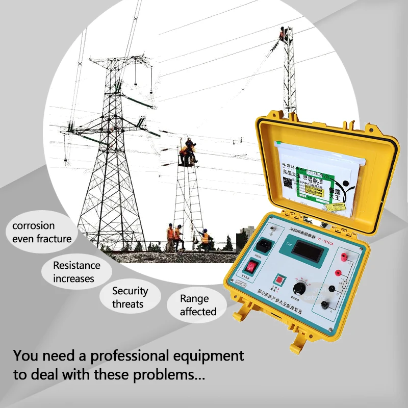 10a Grounding Continuity Tester Grounding Grid Equipotential Resistance ...