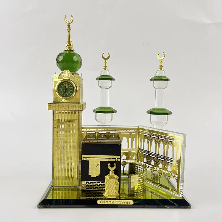 Crystal Clock Tower Religion Makkah Mecca Islamic Gifts