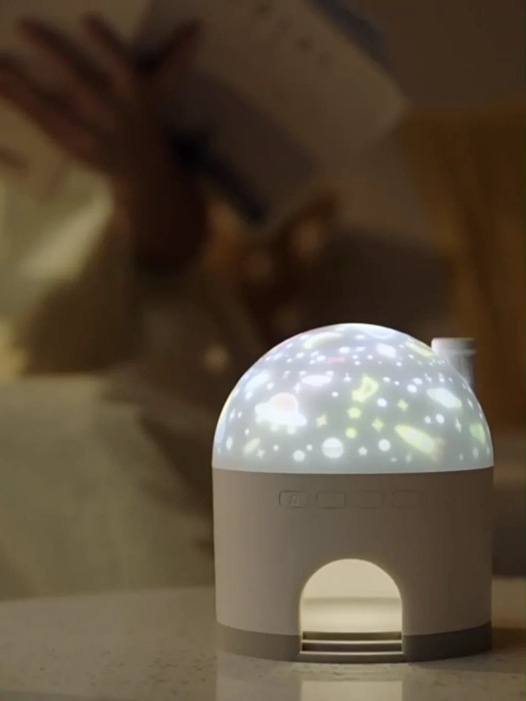 Star Projector With 3 Replaceable Slides,Lovely Snow House Night Light ...