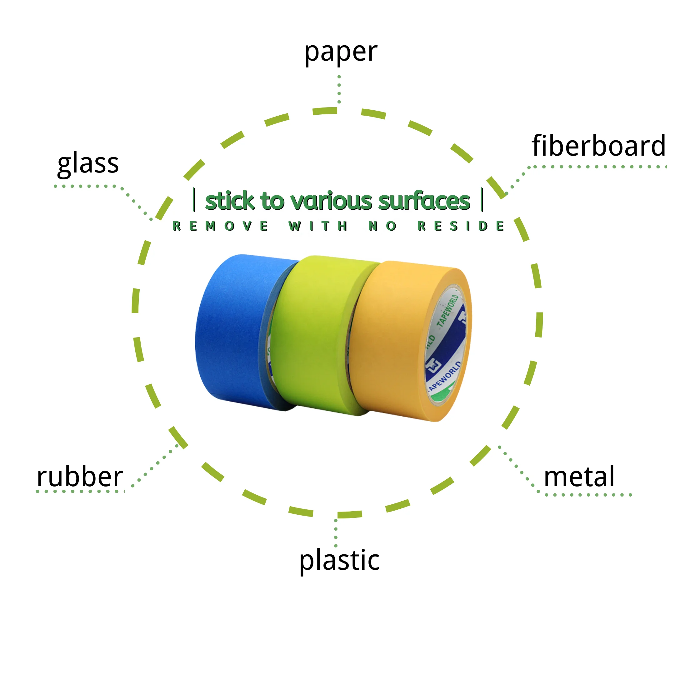 High Quality Writable Washi Paper Masking Tape in 15mm & 20mm Widths ...