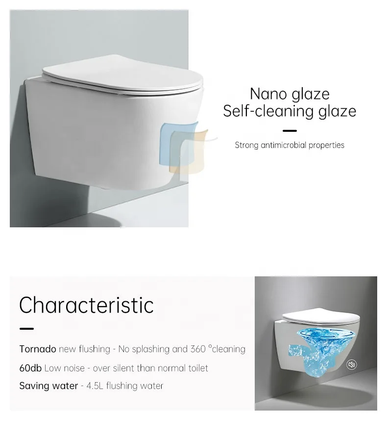 New Vortex Wall Hung Toilet Slim Uf Cover Wall Hung Toilet Rimless Good ...