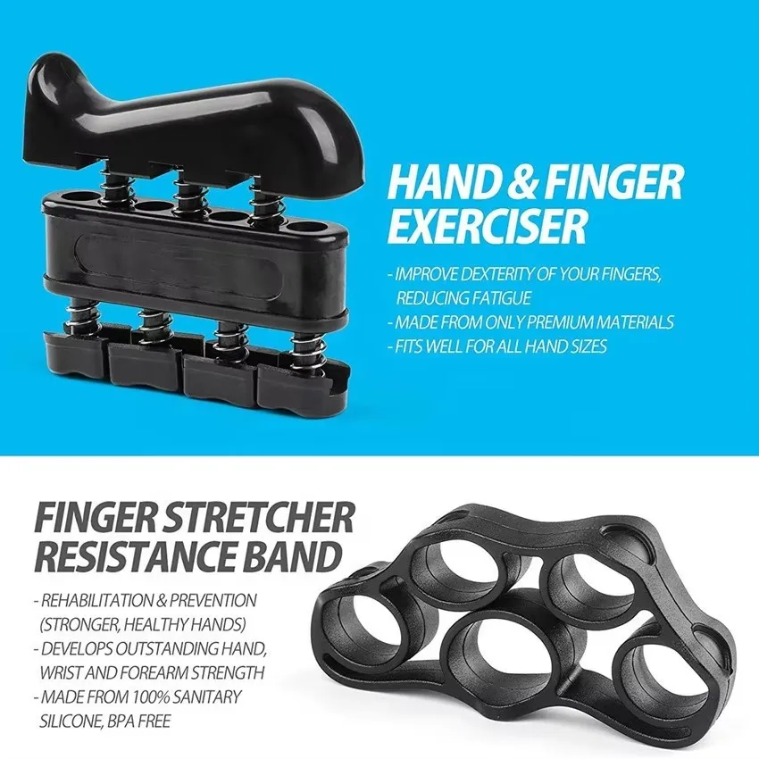 5 Packs Adjustable Resistance Hand Gripper Set Strength Trainer ...