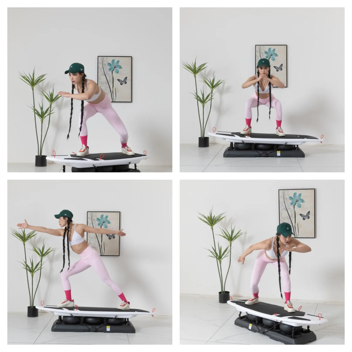 2024 New Design Surfboard Fitness Pilates Land Surfing Board