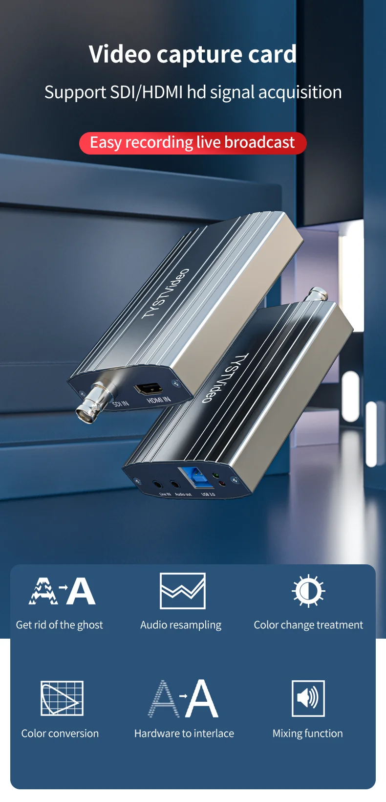 Tystvideo Hdml & Sdi To Usb Portable Wlndows Hd Video Capture Video ...