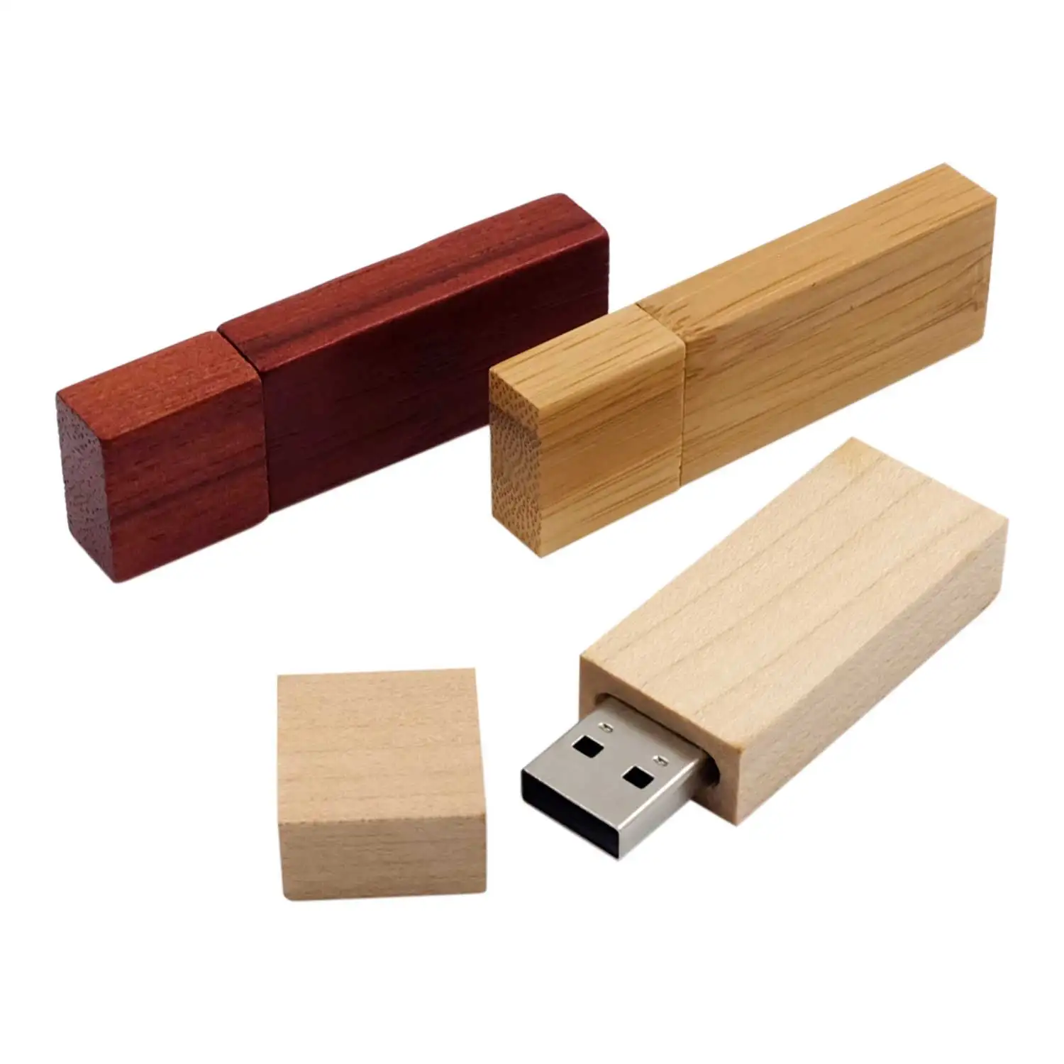 Custom Engraving Logo Walnut Wood Usb Flash Drive Wooden Pen Drive ...