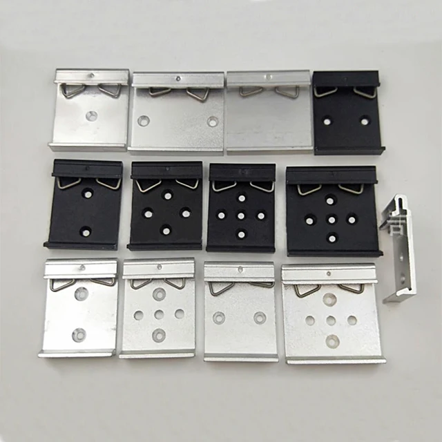 Aluminium DIN Rail Mount Clip - Standard 35mm Solution