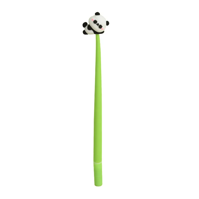 New 2024 Cute Panda Silicone Pen School Office Stationery Black Ink Gel ...