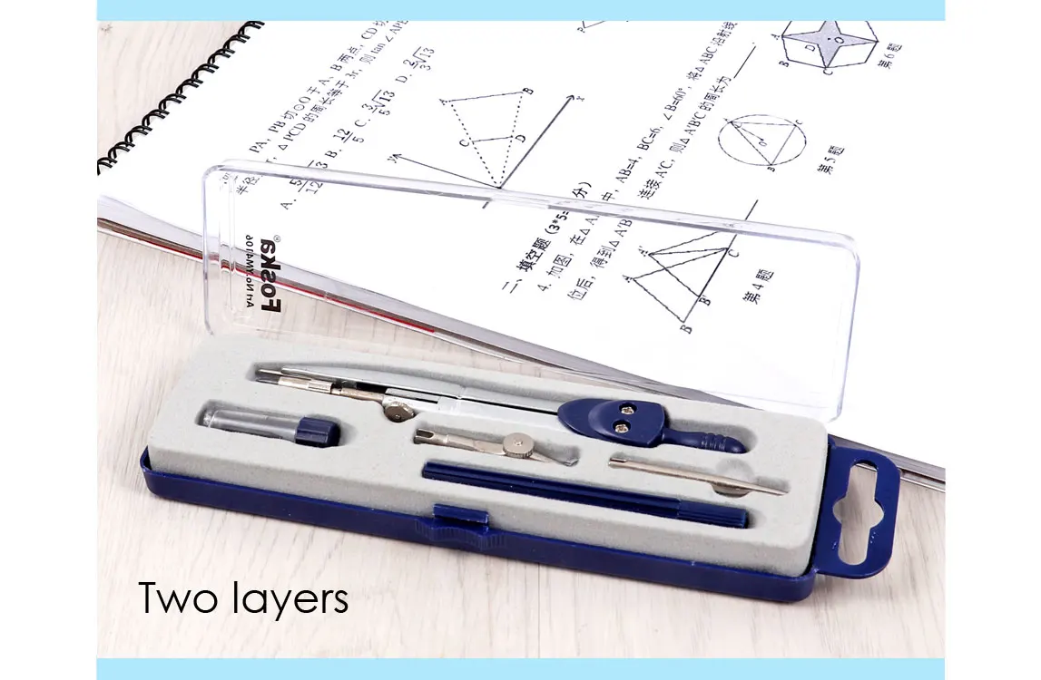 Foska Geometric Divider - Quality Math Compass for School