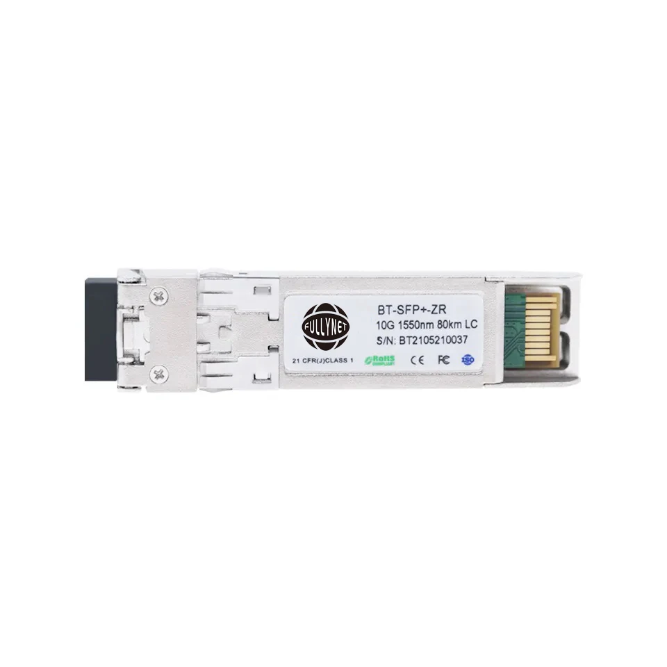 10G-SFP+-ZR Bidi 1550nm 80km Duplex LC Single Mode Optical Fiber Module ...