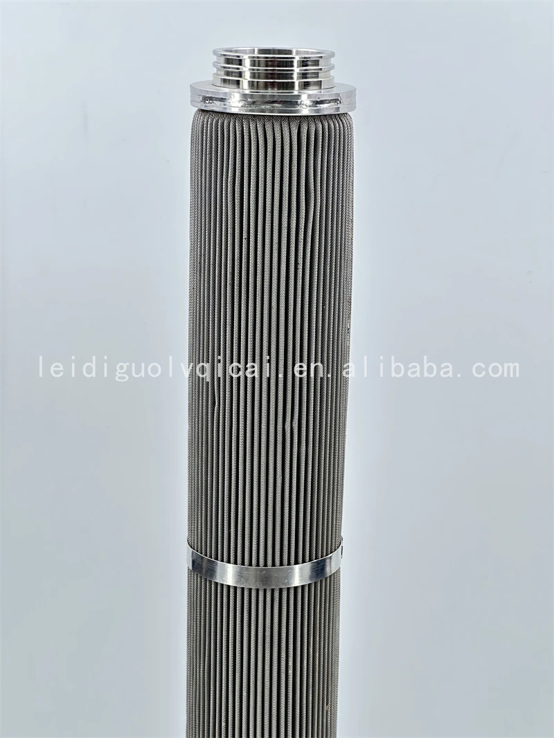 304 Stainless Steel Filter element 10 Micron Polyester Staple Fiber ...