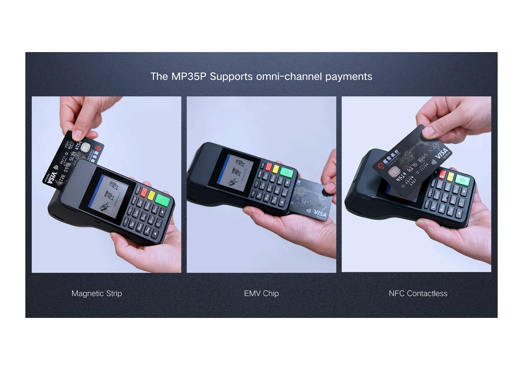 MP35P Portable POS Terminal - Android 5.1, NFC/Card Reader, Handheld with Printer & Barcode ...