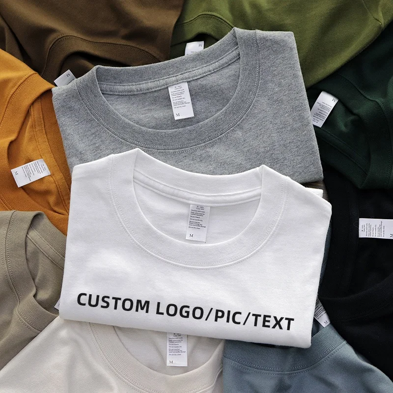 300 Gsm Heavy Oversized Tees Custom T Shirt Rohling Turkei Druck Rib ...