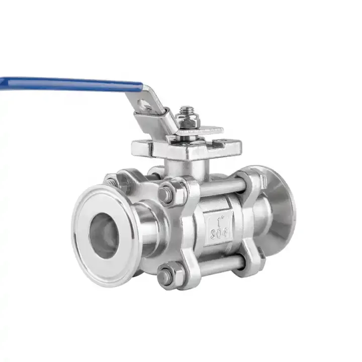 1000wog Sanitary Stainless Steel 304 316l Quick Install Tri-clamp 3pc ...