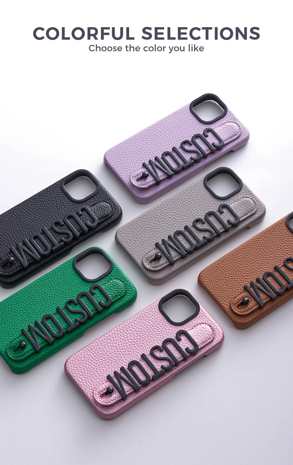 Luxury Custom Letter Name Soft Tpu Pu Leather Phone Case Cover For ...