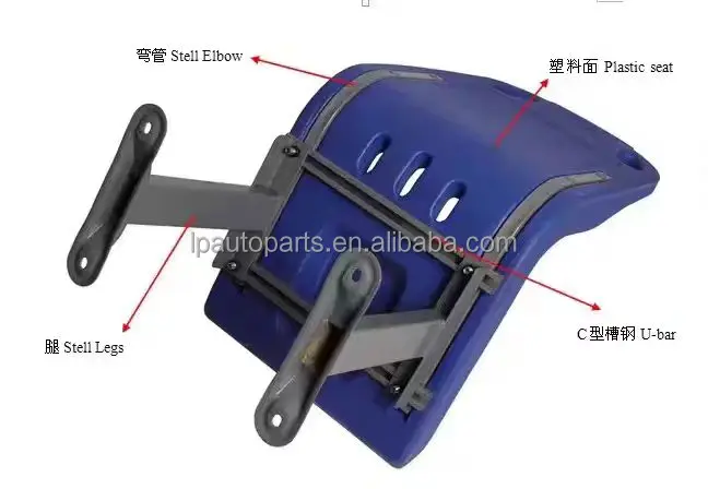 Custom Passenger Car Plastic Seats for Buses & Ferries