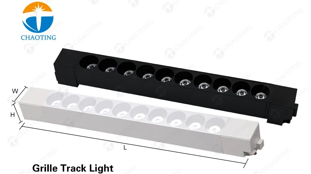 Cob Focus Adjustable Angle Linear Spot Lamp Floodlight Led Track Grille ...