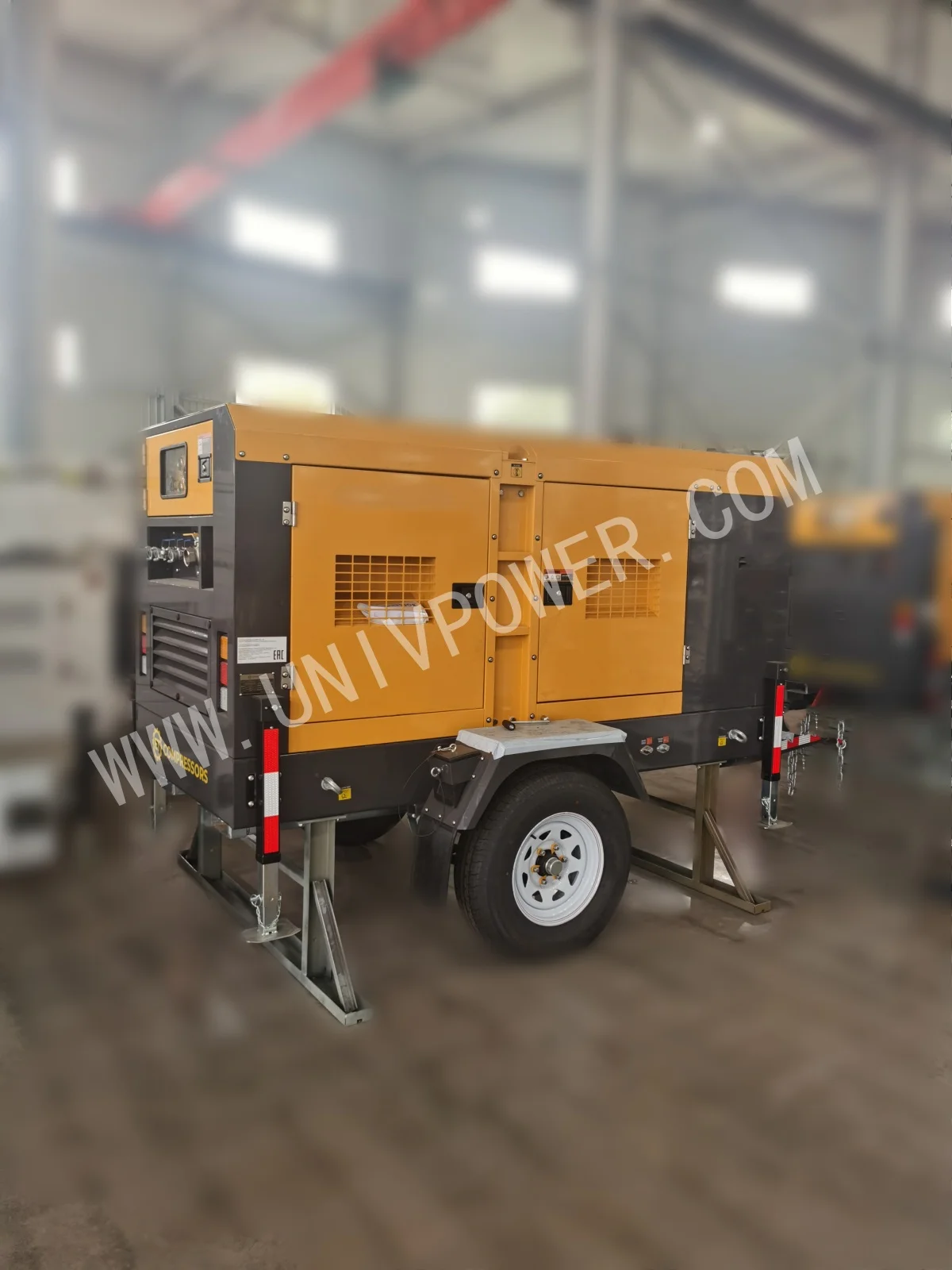 Mobile 11 Bar Portable Diesel Air Compressor With 220V Screw Type ...