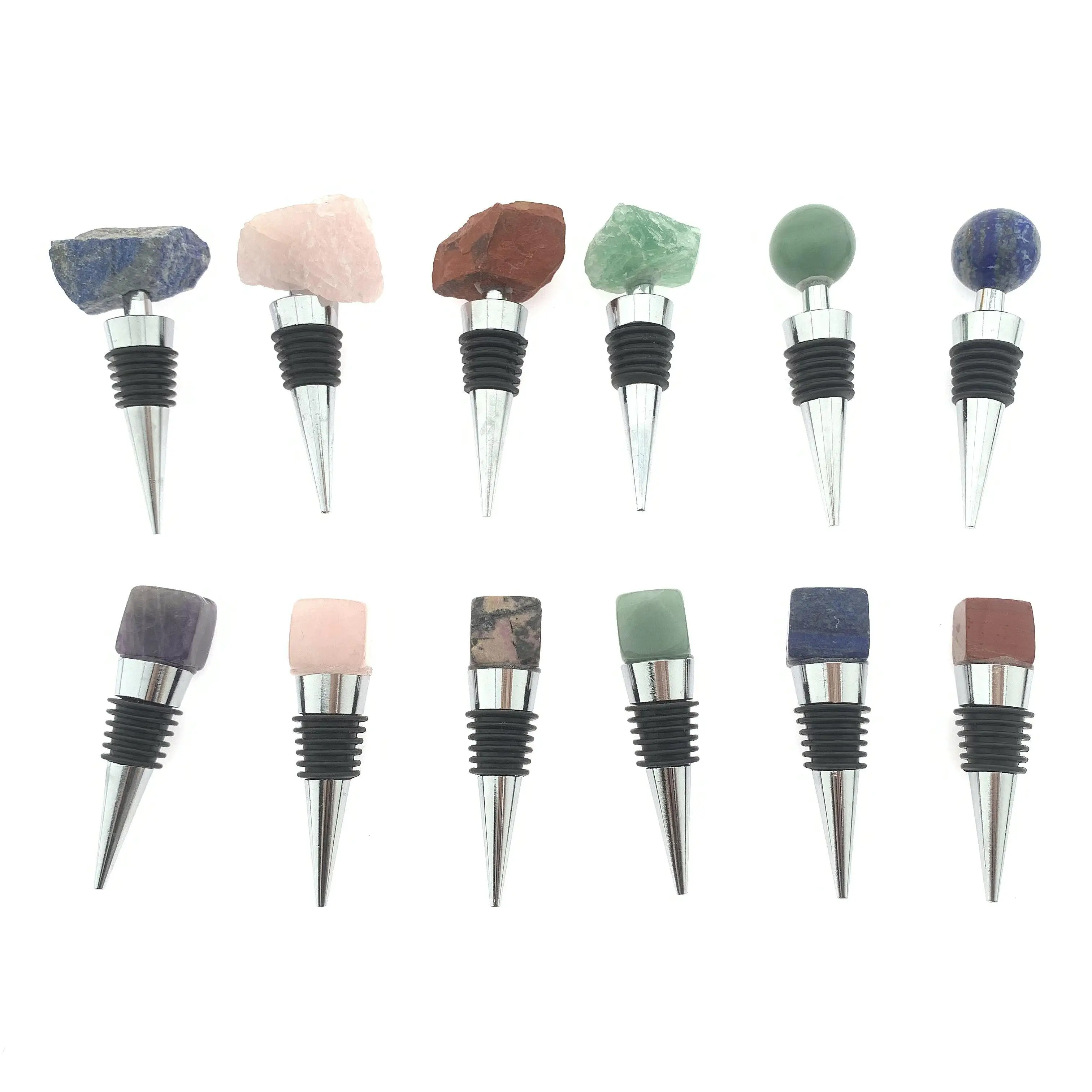 10 Years Factory Natural Raw Crystal Stone Healing Crystal Wine Stopper ...