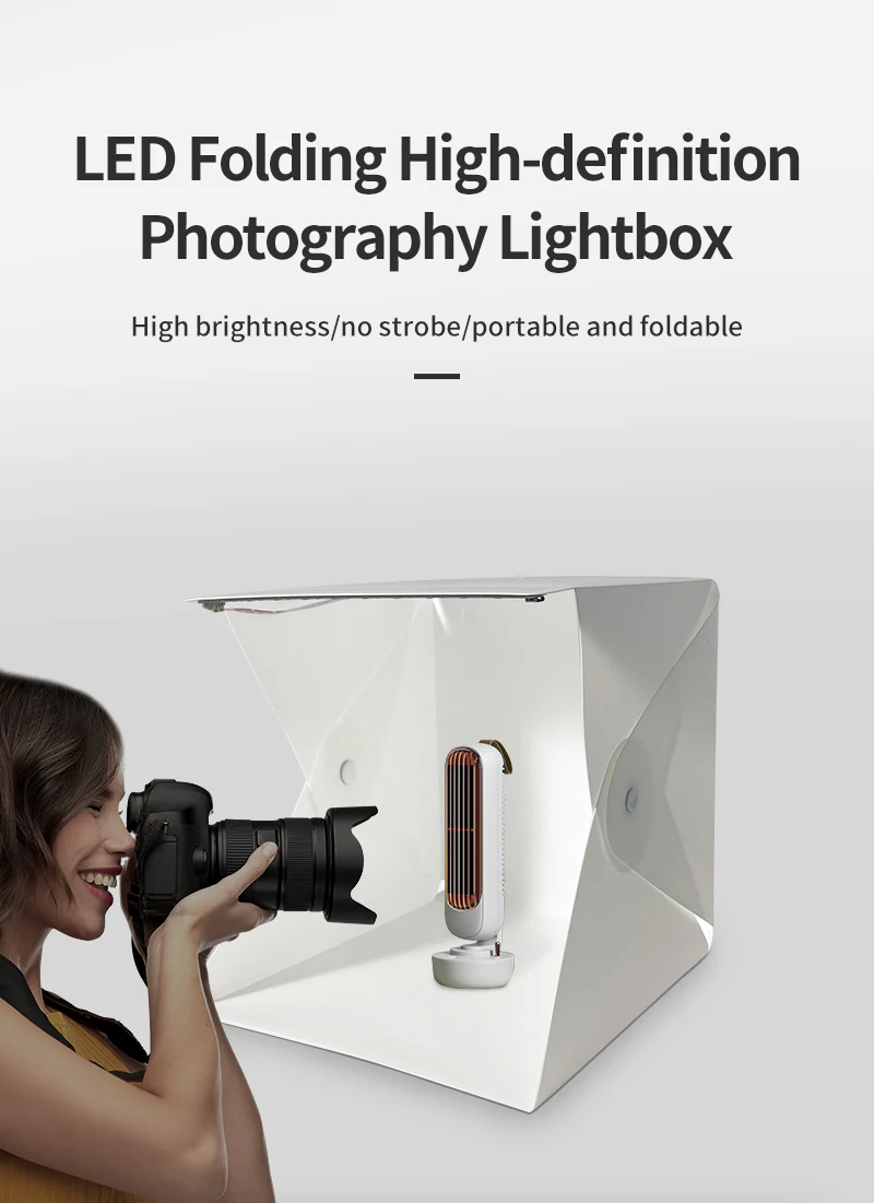 Mini Portable Foldable Led Light Box Photography Lightbox Camera ...