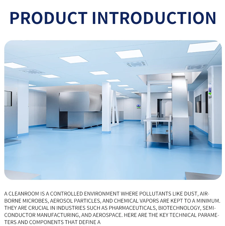 Purification Engineering Design Modular Cleanroom Industrial Laboratory ...