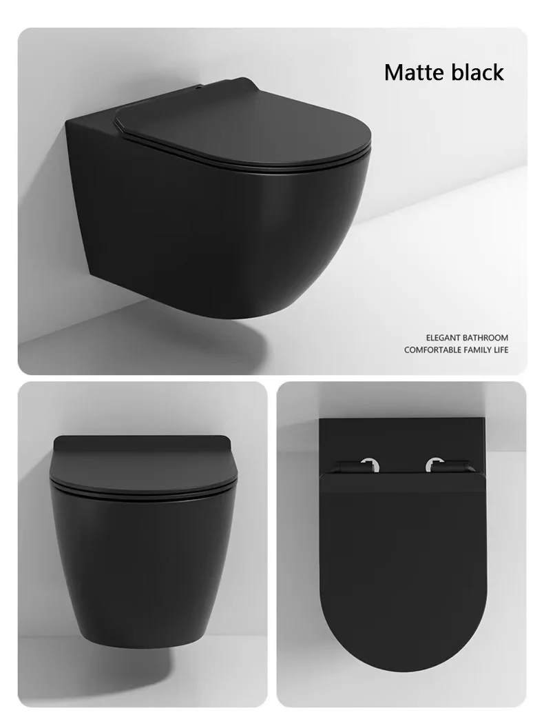 Western Rimless Type Flush Wall Hung Toilet - High Quality