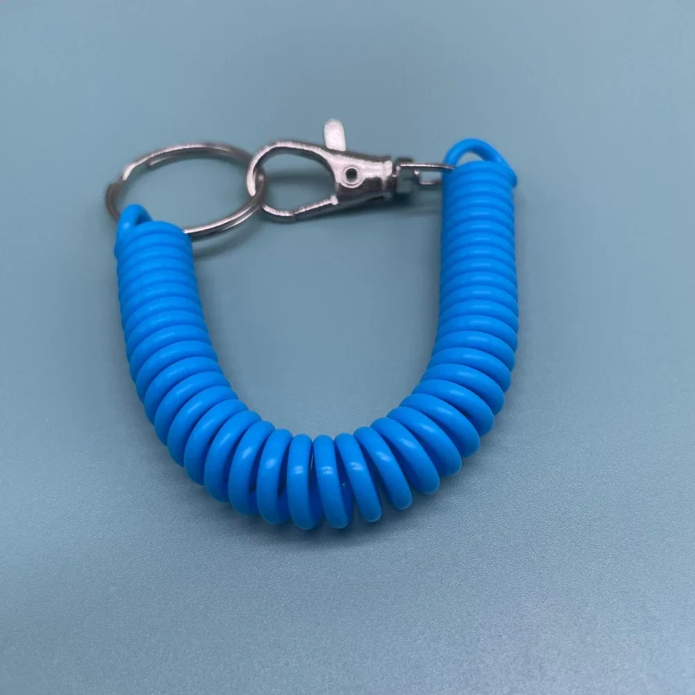 Secure Your Keys with a Spiral Retractable Spring Coil