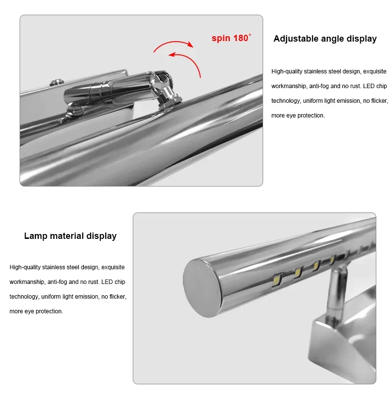 Modern Led Wall Light 25CM AC85V-265V Wall Mounted Wall Lamp Bathroom ...