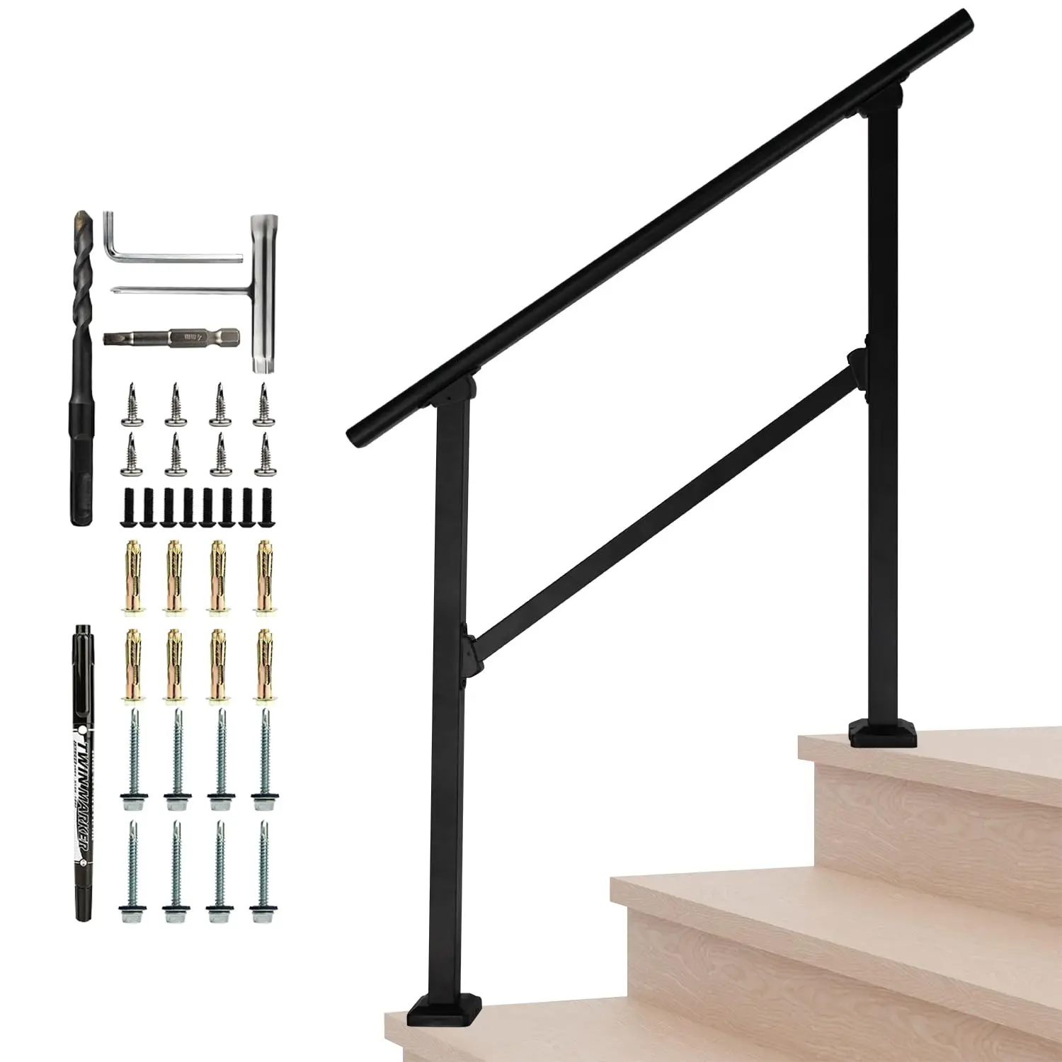 Outdoor Handrail Handrail Outdoor Stairs Outdoor Stair Railing ...
