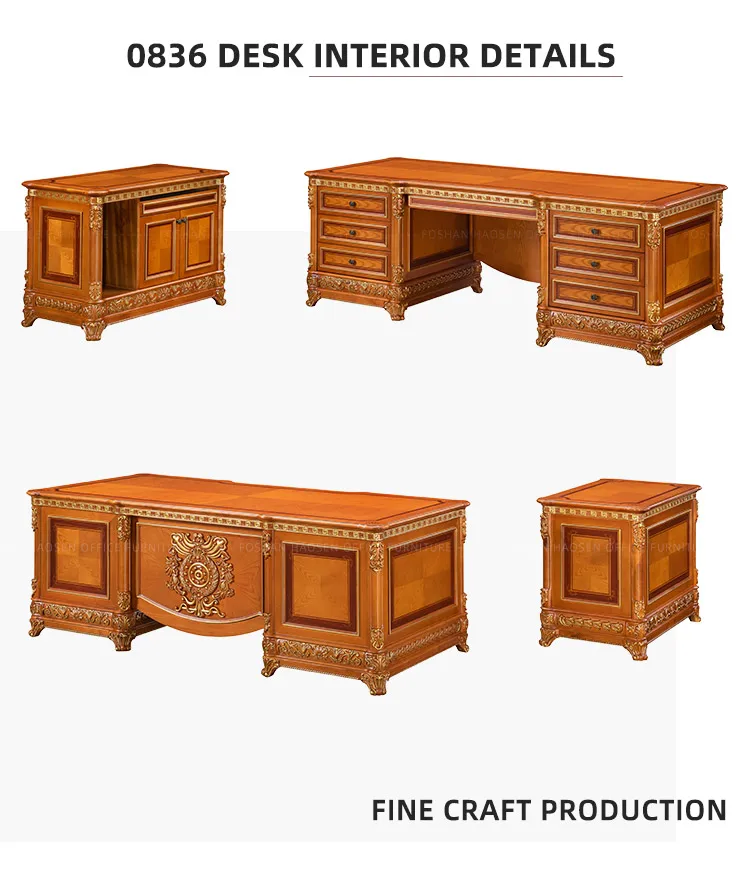 Royal Classical Escritorio Luxury Commercial Furniture Wood Executive ...