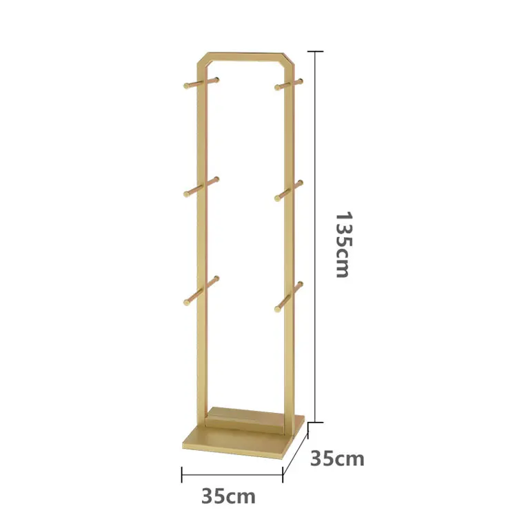 Gold Multilayer Bra Display Stand - Enhance Retail Lingerie