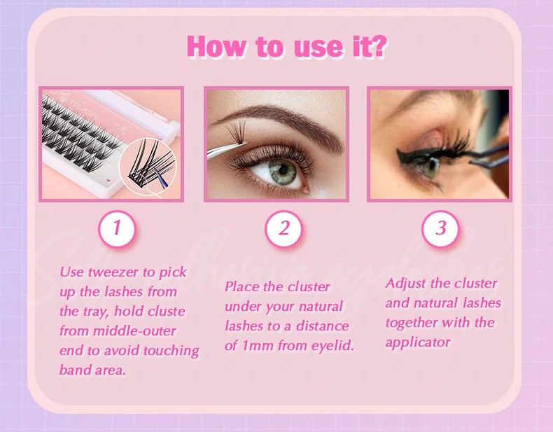 SP EYELASH No Glue Needed - Self Adhesive Cluster Lashes