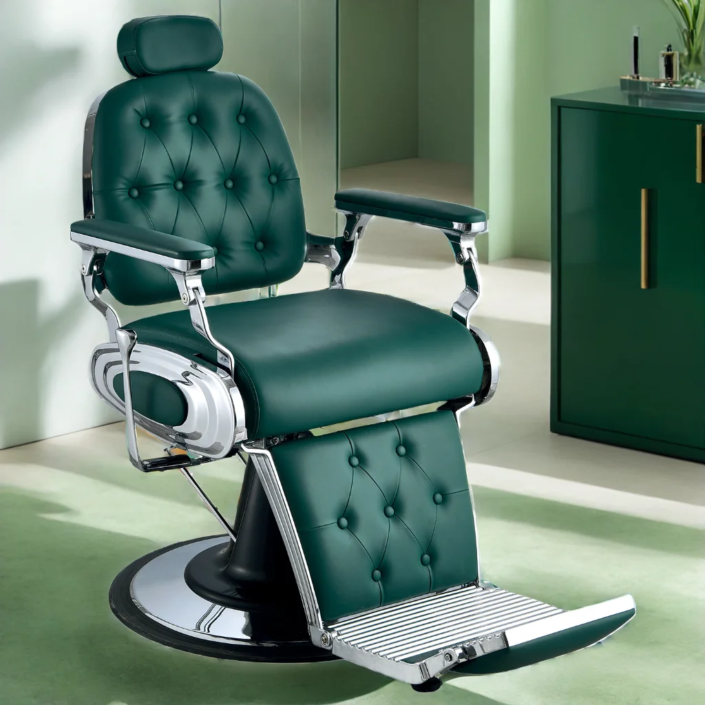 Modern Barbershop Product Professional Hair Salon Chair Big Round Base ...