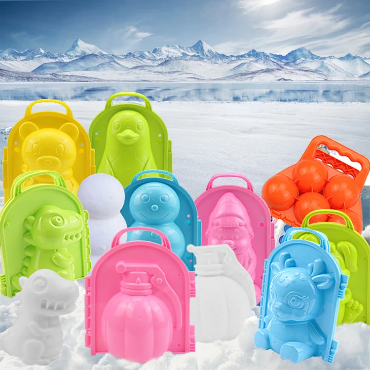 Wholesale Children Winter Plastic Beach Sand Mold Toys Snow Ball Clip ...