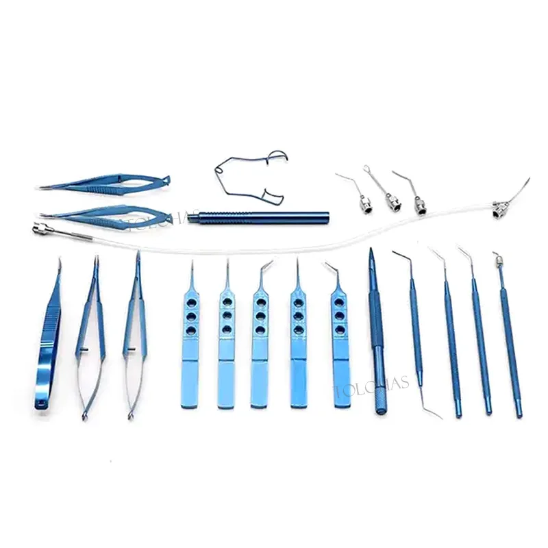 LHVCSS 21-Piece Titanium Alloy Ophthalmic Surgery Kit for Cataract ...