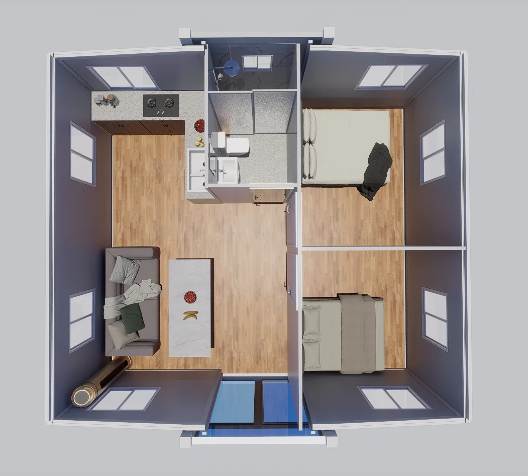 40Ft 20Ft Expandable Container House Flip Container Portable Tiny ...