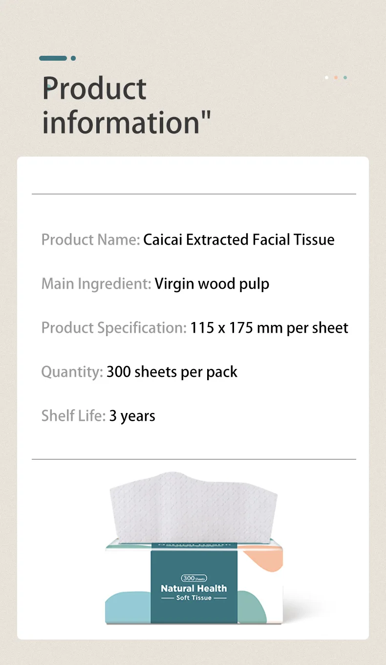 Soft & Strong Facial Tissue Paper for Daily Use Wholesale
