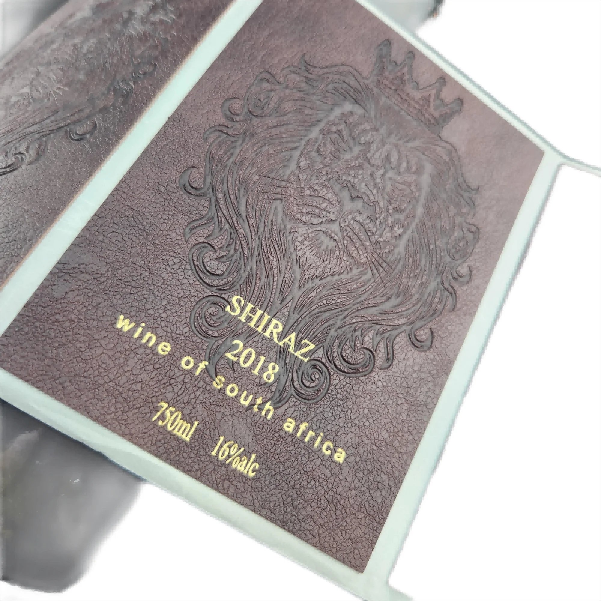 Advanced Textured Leather Debossed Texture Wine Label Embossed Special ...