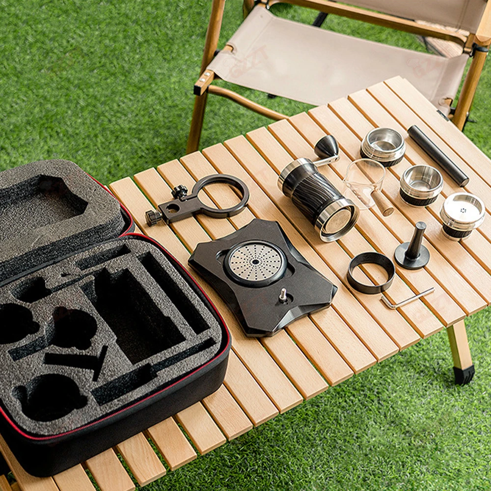 Mini Manual Press Espresso Maker Set for Portable Camping