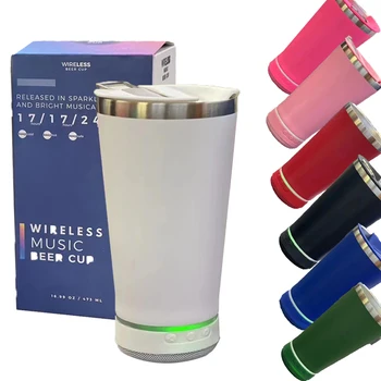 Reusable Stainless Steel Double Wall Tumbler 473ml Insulated Beer Mug ...