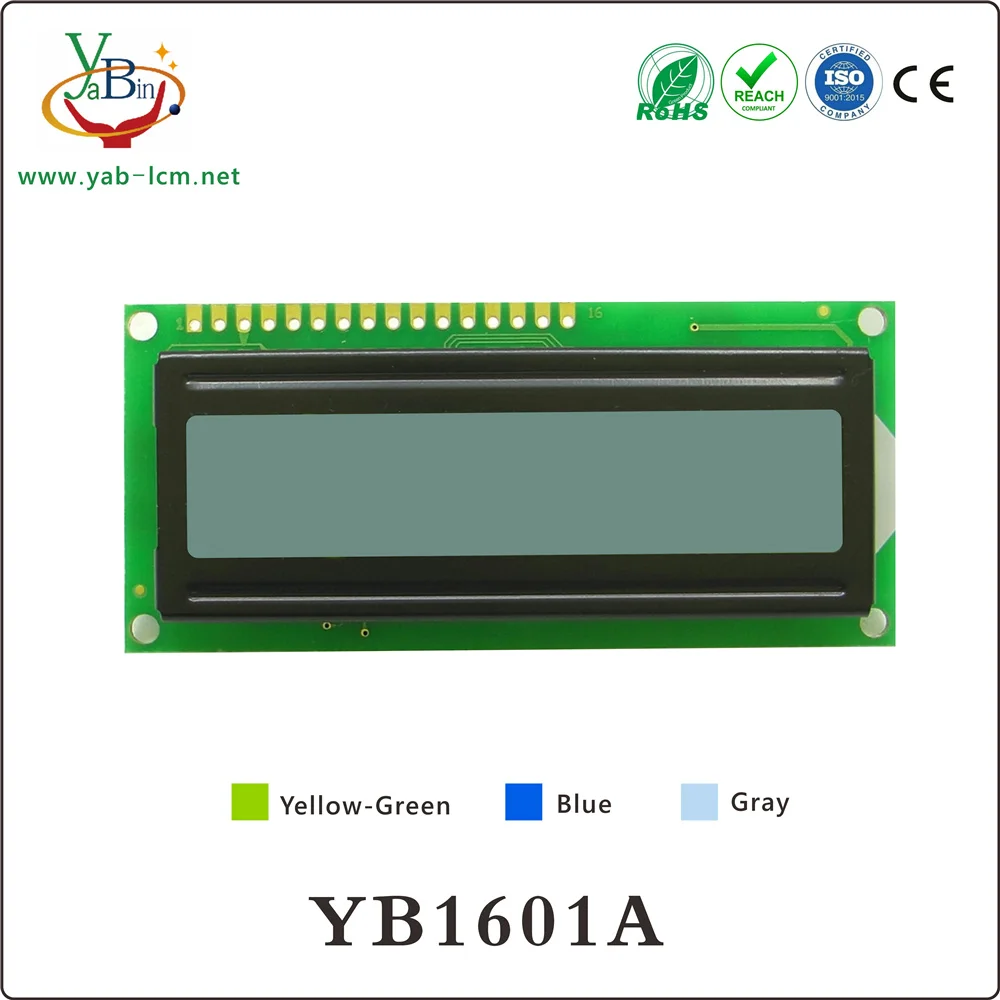 16 Characters Single Line 16x1 1x16 1601 Lcd Display Module 1601 - Buy ...