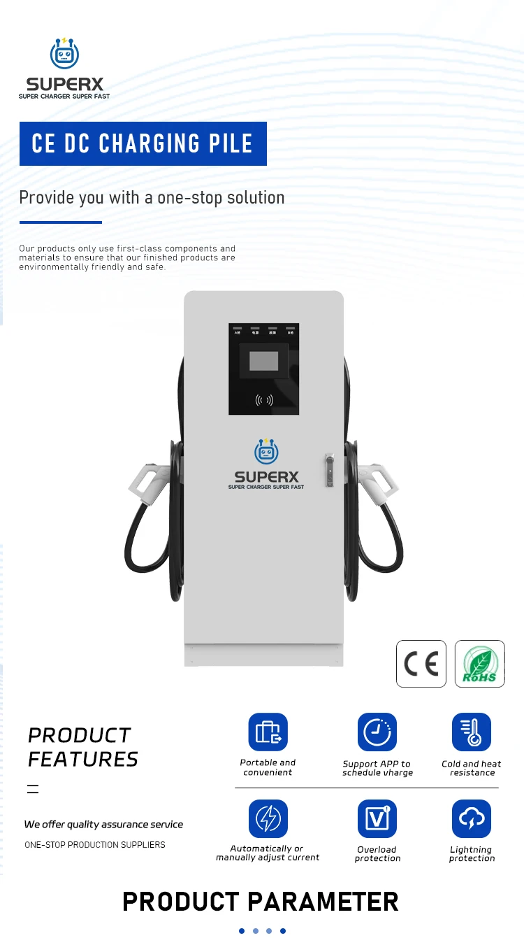 120kw V2g Ev Dc Fast Charging Dc Ev Charger With Led Screen For Bus ...