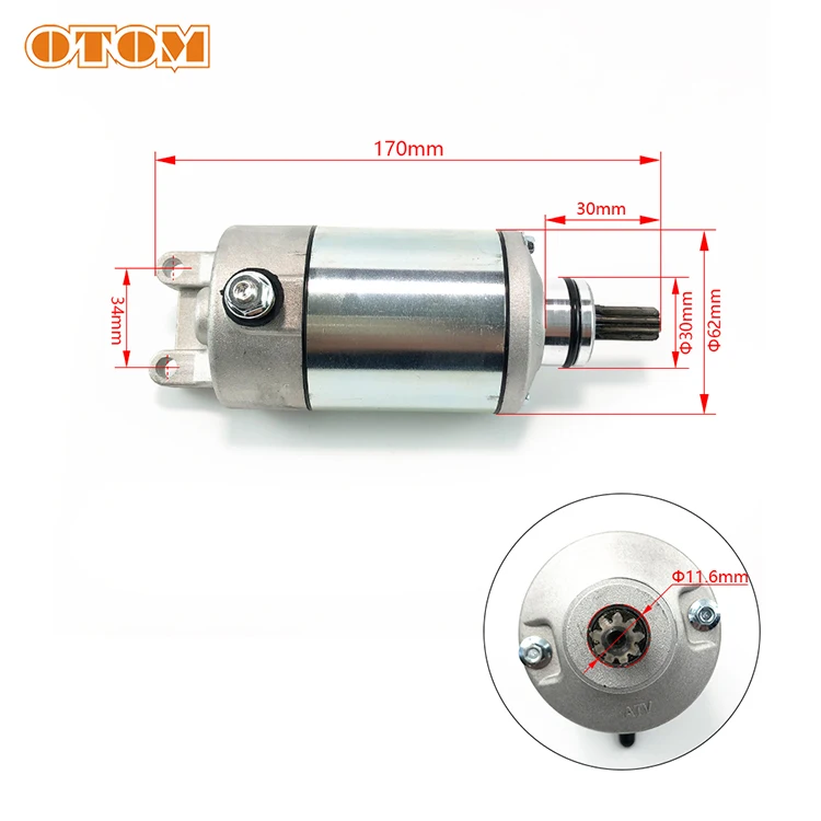 Otom Motorcycle Dirt Bike Engine Electric Start Motor Assembly Drz400 ...