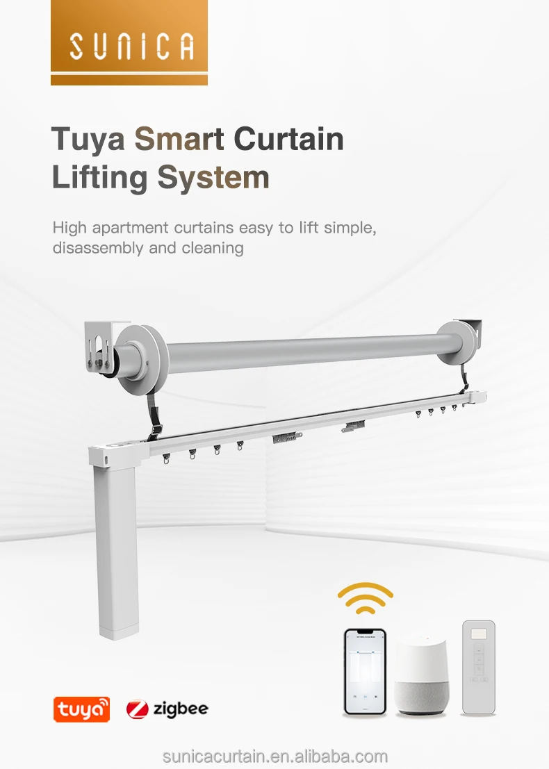 SUNICA Smart Electric Curtain Motor - High Window Lift