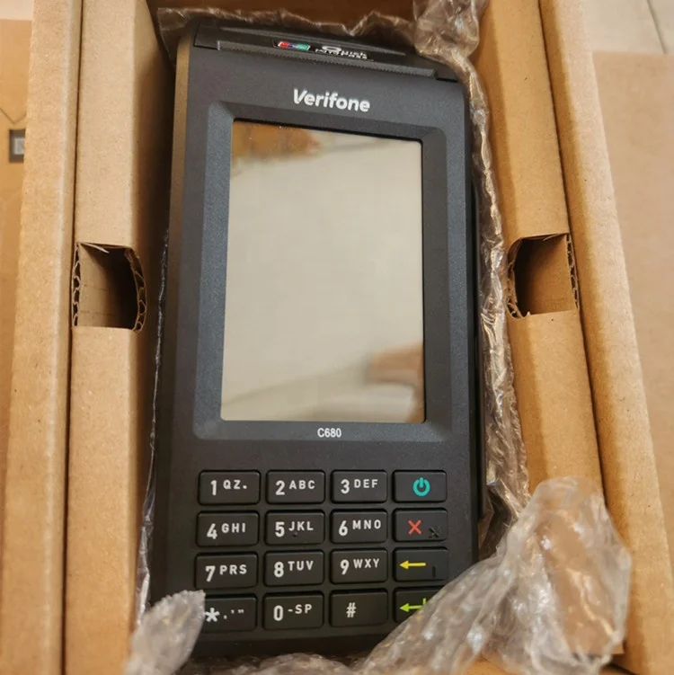 Verifone C680 GPRS STD COLOR TOUCH LCD W/CTLS W/BATTERY 192MB PCI 4.0 P/N:M268-823-C4-APB-4 ...